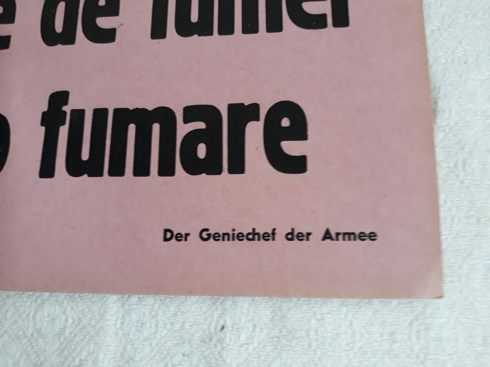 Rauchen Verboten, ca. 40-60er Jahre | Kaufen auf Ricardo