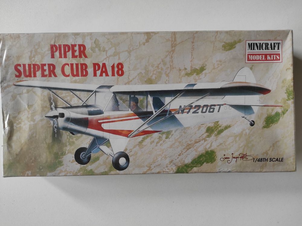 Piper Super Cub PA18 "Zivilflugzeug" von Minicraft 1/48 (Neu und ...