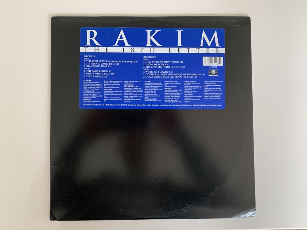 Rakim - The 18th Letter - Vinyl | Kaufen auf Ricardo Rakim - The 18th Letter - Vinyl | Kaufen auf Ricardo