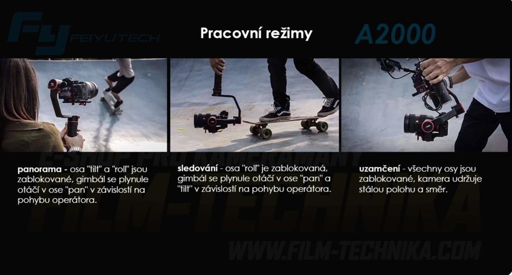 Feiyu Tech A2000 3-Achsen-Gimbal (Version 2018, 2,5 kg Tragk (Gebraucht ...