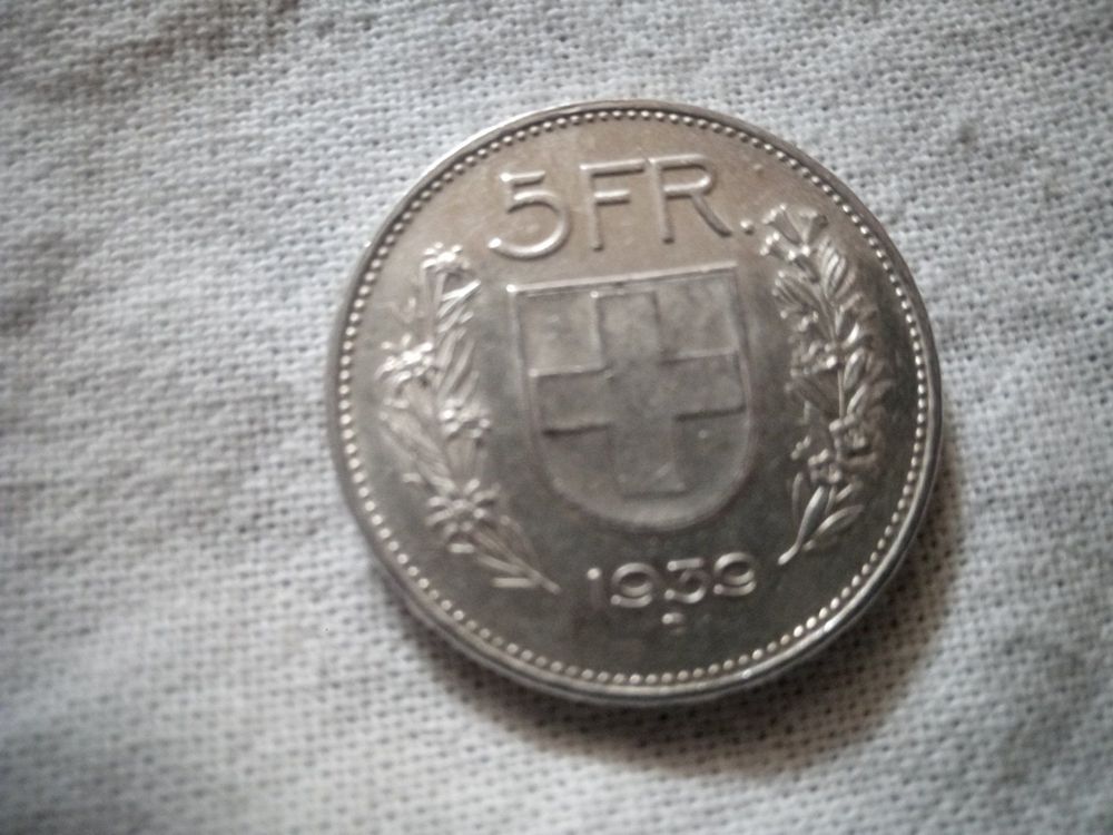 5 Franken silber 1939 | Kaufen auf Ricardo