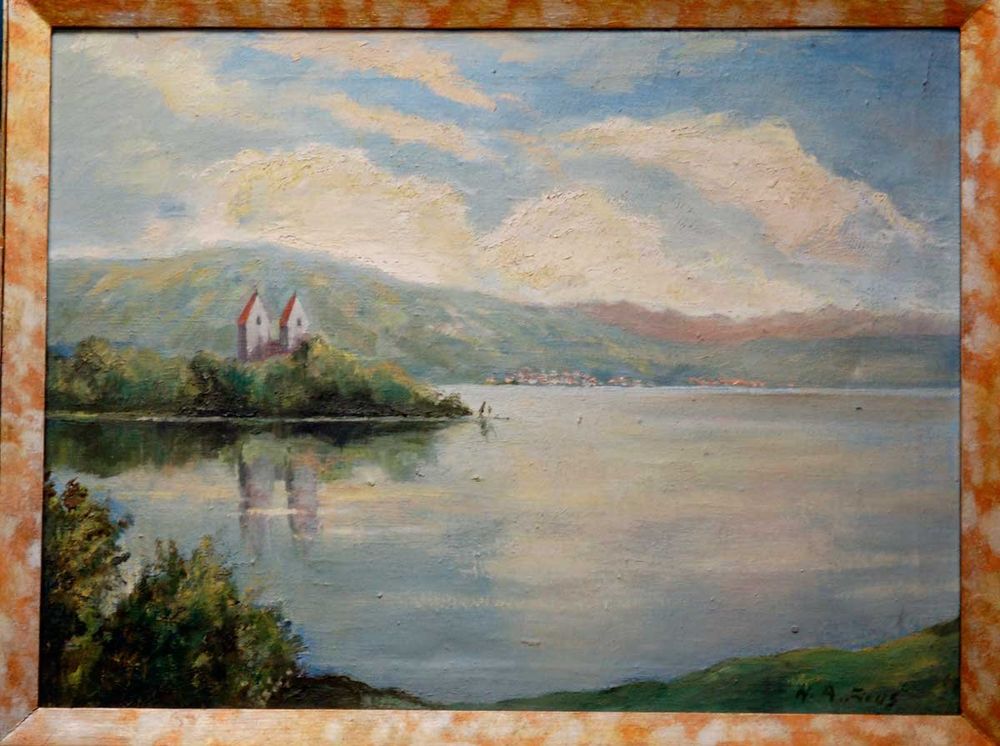 Bodensee-Landschaft – Original Öl auf Leinwand (Gebraucht) in Baar für CHF 150 – nur Abholung ...