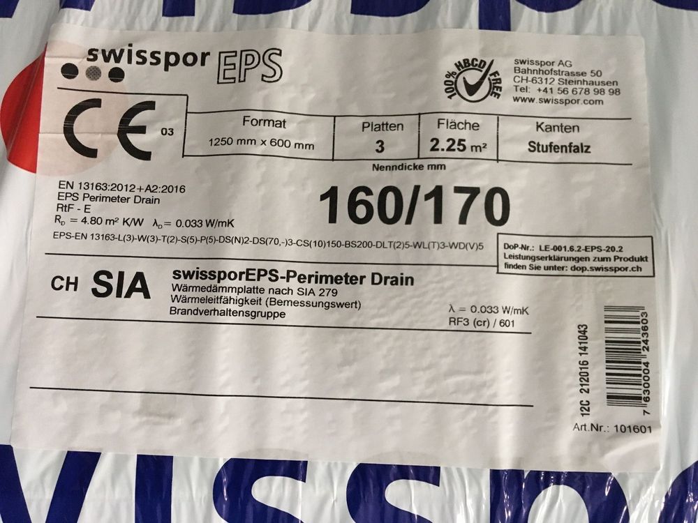Swisspor Isolation (Neuf avec emballage d'origine) à Seon pour CHF 35 ...