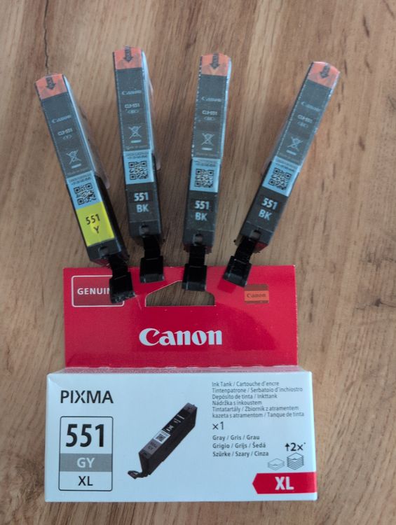 NEU Original Canon Patronen PIXMA 551, 5 Stück (Neu und ...