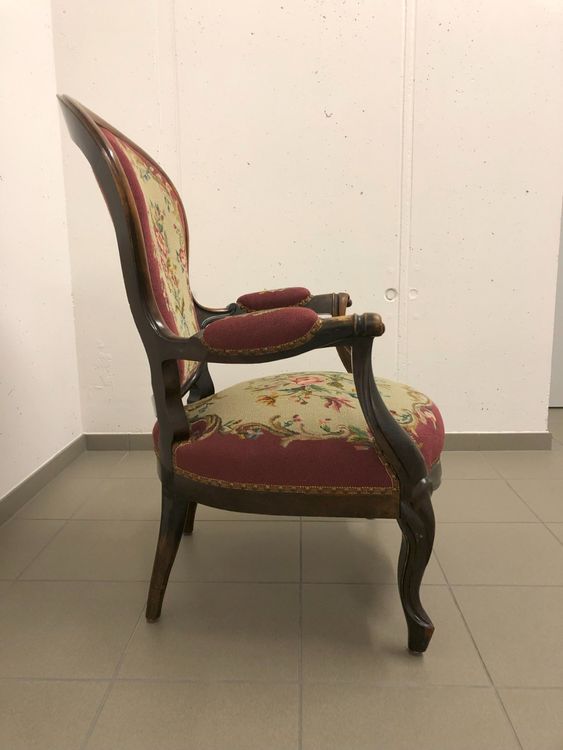 Antiker Gobelin Vintage Sessel ab CHF 1.- | Kaufen auf Ricardo