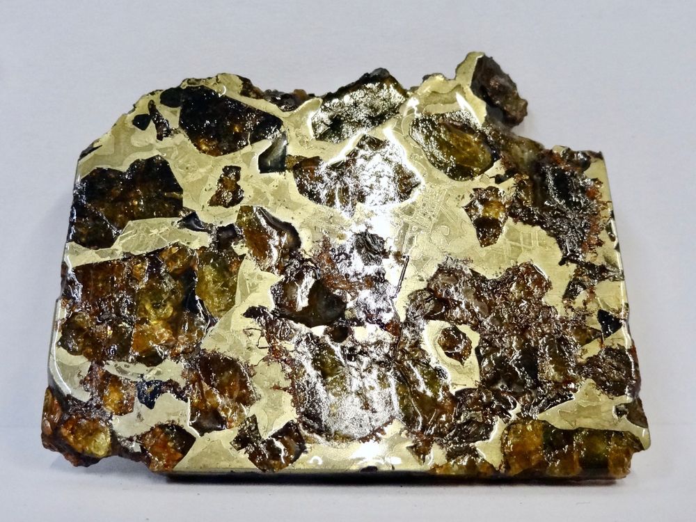 Meteorit PALLASIT Eisen-Stein-Meteorit BRAHIN BELARUS (Neu (gemäss ...