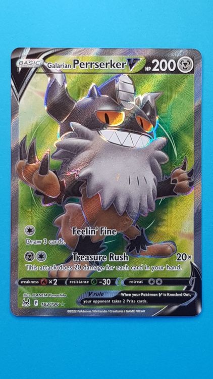 Galarian Perrserker V – Full Art – Lost Origin - EN | Kaufen auf Ricardo