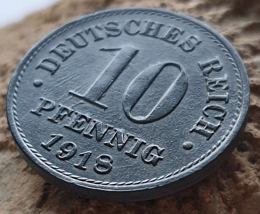 10 Pfennig 1918 | Deutsches Reich | Exzellenter Zustand | Kaufen auf ...
