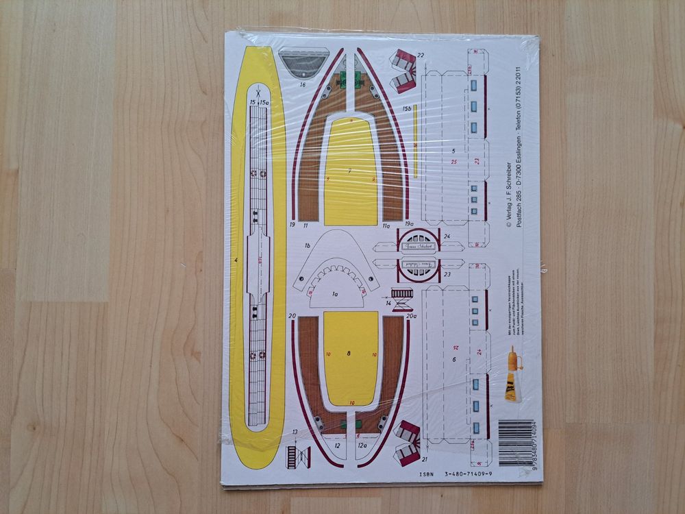 Bastelbogen "FRANZ SCHUBERT"Donauschiff -Schreiber-Modellbau (Neu und ...