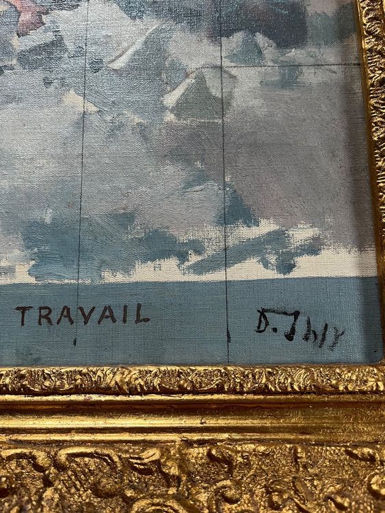 Tableau Daniel IHLY huile sur toile sur panneau Le Travail | Kaufen auf ...