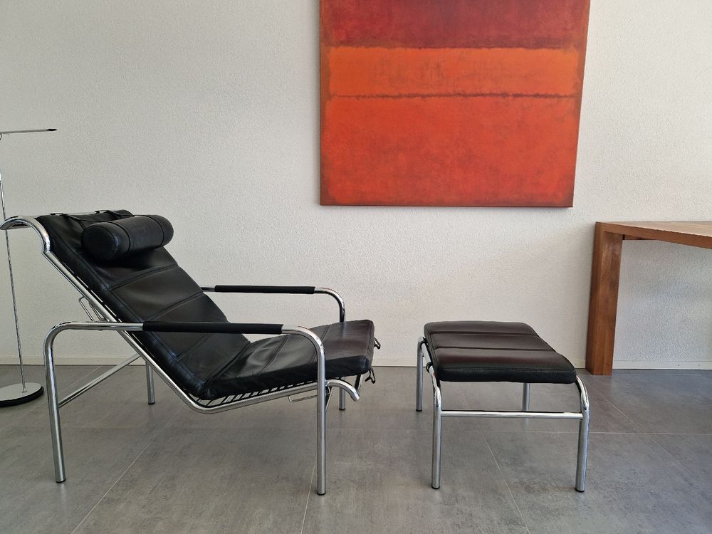 Zanotta Genni 920 chaise longue + Ottoman de Gabriele Mucchi (Gebraucht ...