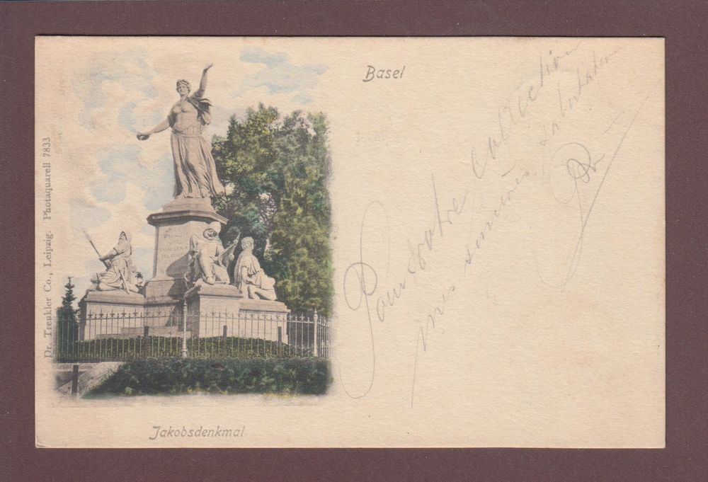 BASEL - St. Jakobsdenkmal - 1899 | Kaufen auf Ricardo