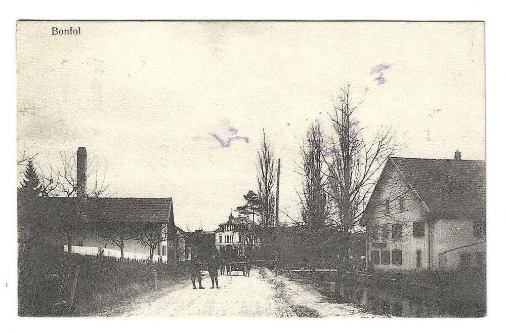 BONFOL (Jura) ca. 1915, fein animiert / belebt, Feldpost (Gebraucht) in ...