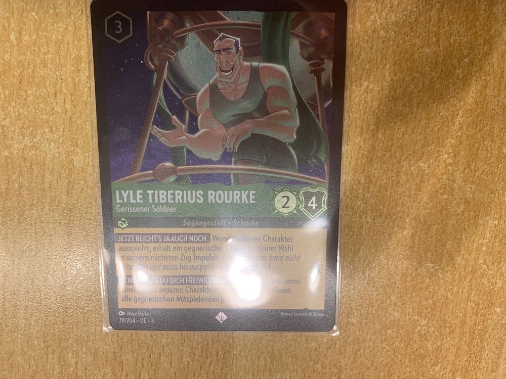 Lorcana Karte Kapitel 3 78/204 Deutsch Lyle Tiberius Ro Foil (Gebraucht ...