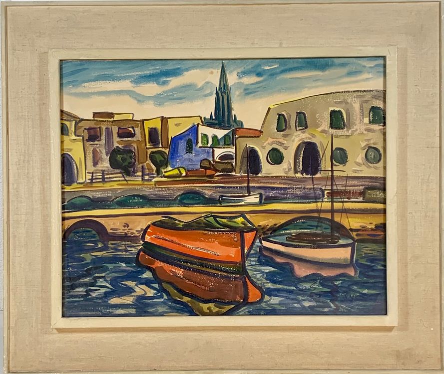 Fritz RYSER (1910-1990) grosses Aquarell | Kaufen auf Ricardo
