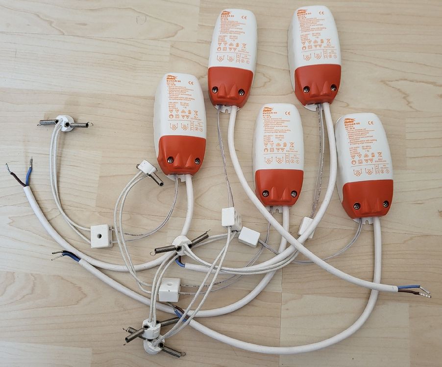 5x elektronischer Trafo 12V, 10 bis 60W, Relco Sugar 60 (Gebraucht) in Seuzach für CHF 15 – mit ...