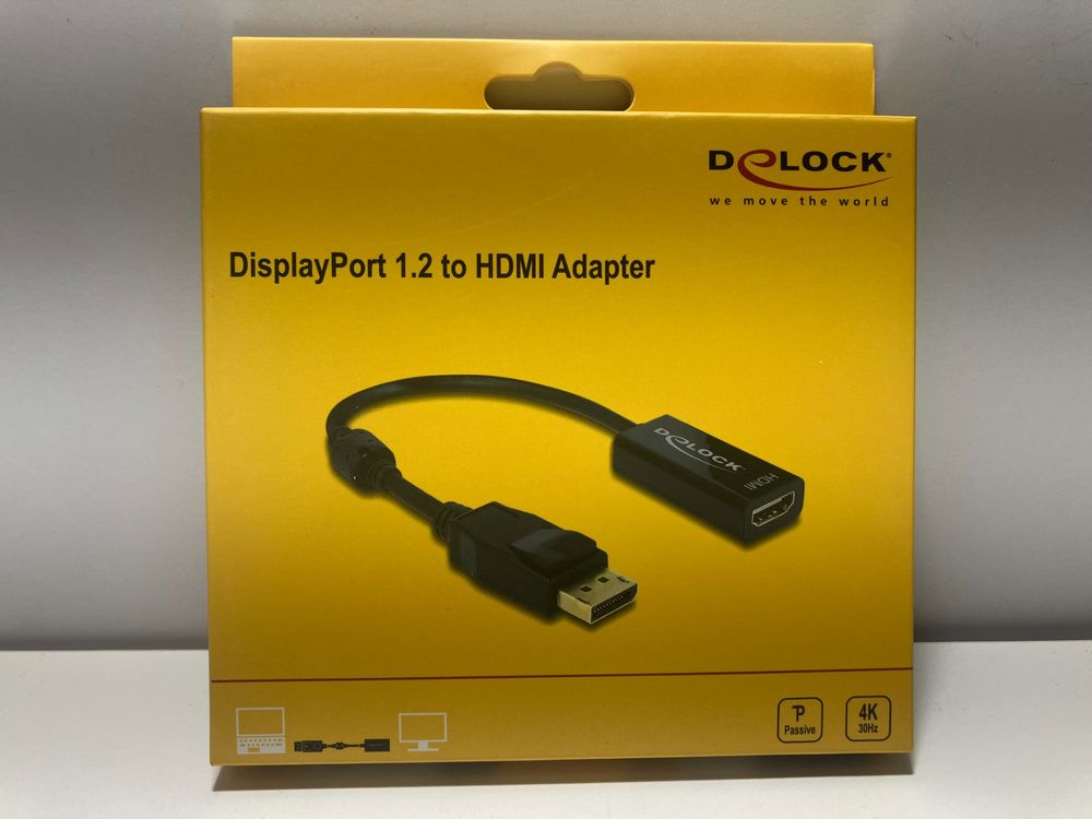 neuer DeLOCK Display Port 1.2 to HDMI Adapter ab 1.- Fr (Neu und ...