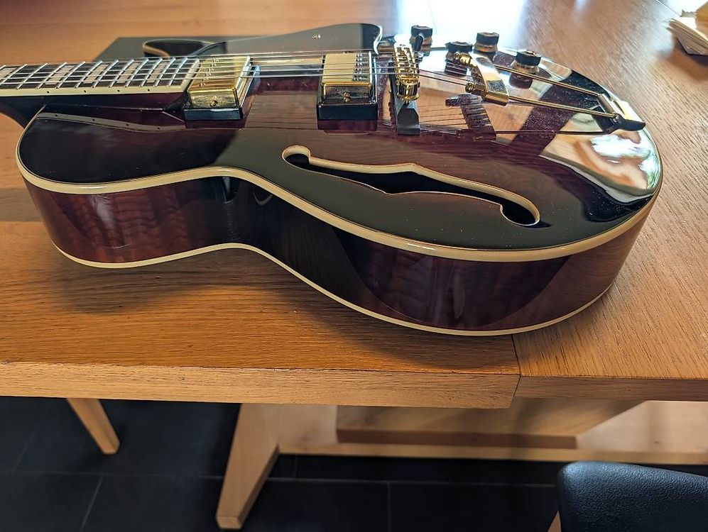Ibanez AG95QA Artcore Expressionist Dark Brown Sunburst (Gebraucht) in ...