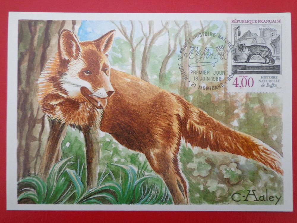 Maximumkarte MK 1988 Frankreich BUFFON TIERE/ ANIMAUX (Neu (gemäss Beschreibung)) in Le Locle ...
