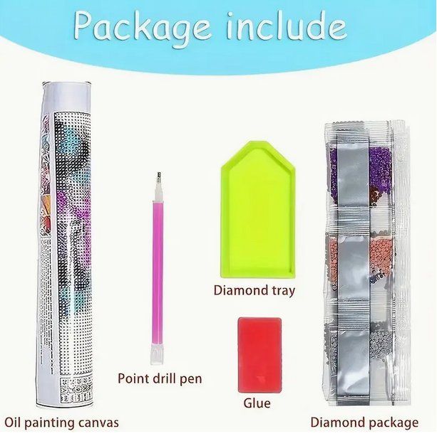 Diamond Painting Papagei Halsbandsittich-3-40x501124 (Neu und ...