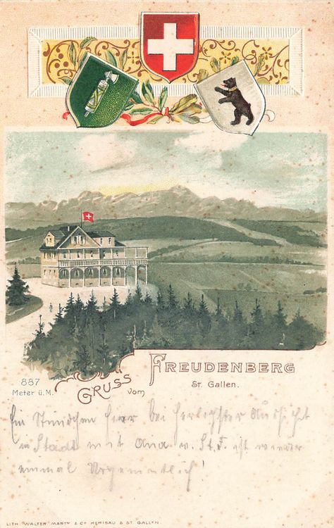 Gruss Freudenberg litho | Kaufen auf Ricardo