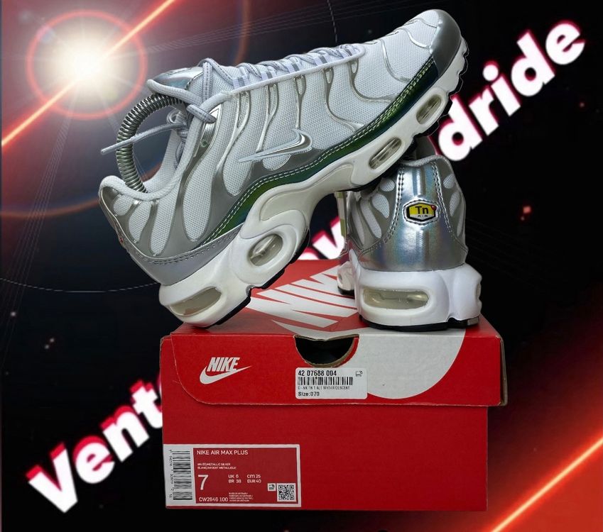 Nike Tn Air Max Plus WHITE/METALLIC GREEN Box new | Kaufen auf Ricardo