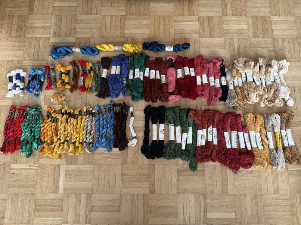 Konvolut Stick- & Häkelgarne – Leinen & Baumwolle – Vintage (Gebraucht ...