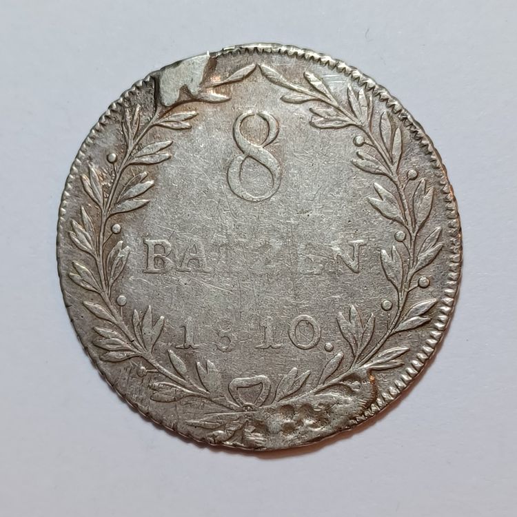 8 Batzen 1810 Zürich s (mit Henkelspuren) (Gebraucht) in Pfäffikon ZH für CHF 40 – mit Lieferung ...