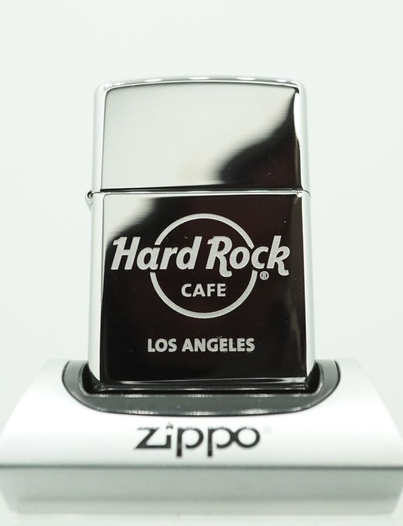 ZIPPO® HARD ROCK CAFE® LOS ANGELES-CHROME-2013 - UNGEZÜNDET (Neu ...
