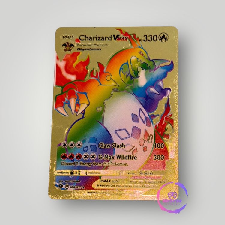 Pokémon Charizard VMAX Gold Card / FAN-ART (Neu und originalverpackt ...