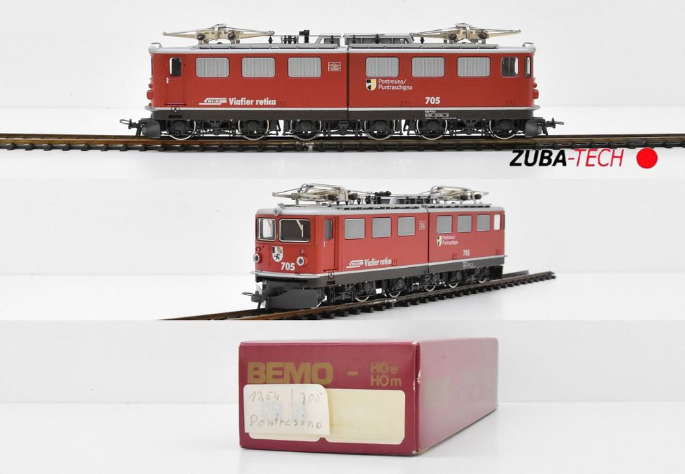 Bemo 1254125 E-Lok Ge 6/6 II Pontresina RhB H0m Analog OVP | Kaufen auf Ricardo
