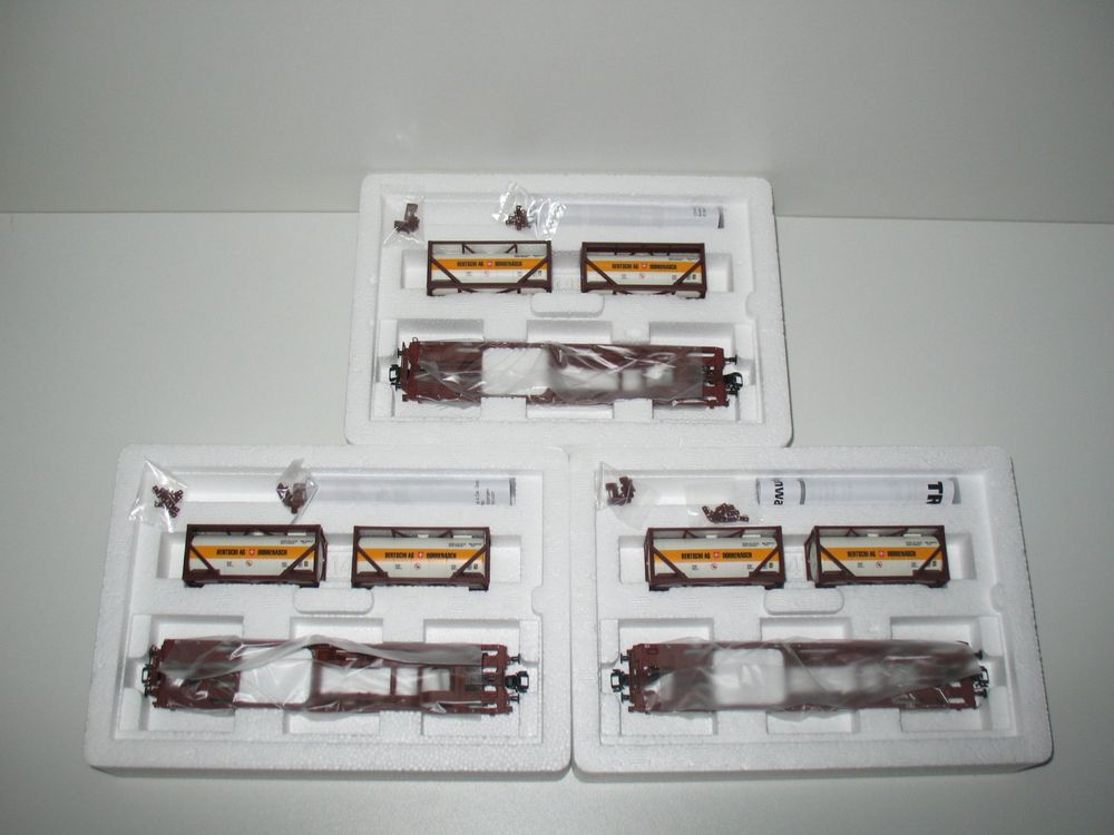 SBB Containerwagen-Set "BERTSCHI AG" in H0= / TRIX 24329 (Neu (gemäss ...
