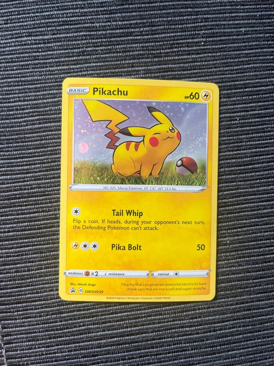 Pokemon Pikachu Promo SWSH 039 near Mint | Kaufen auf Ricardo