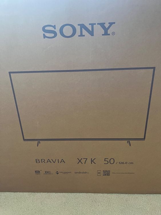 Fernseher Sony Bravia x7 k 50 / 126cm (Neu und originalverpackt) in ...