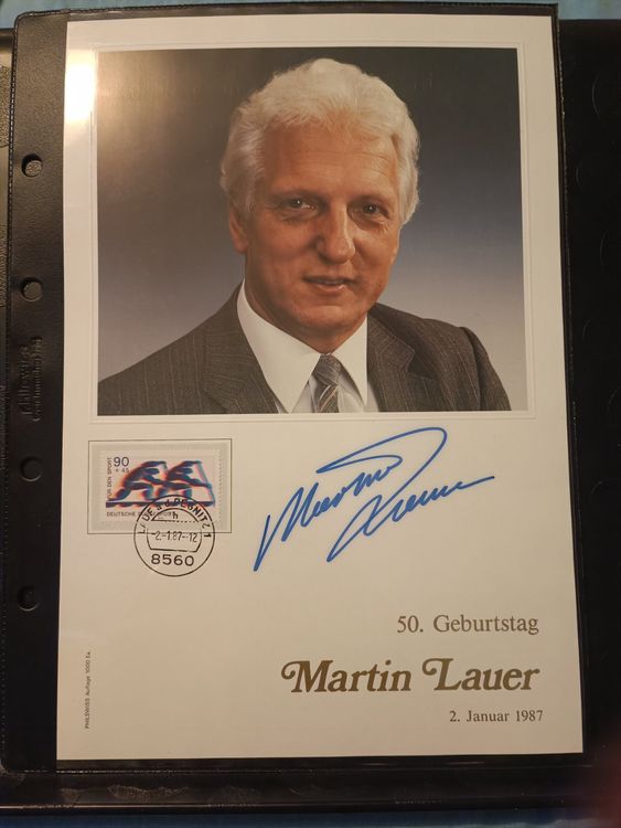 Martin Lauer - Olympiasieger - †2019 - Philswisskarte18x26cm (Gebraucht ...
