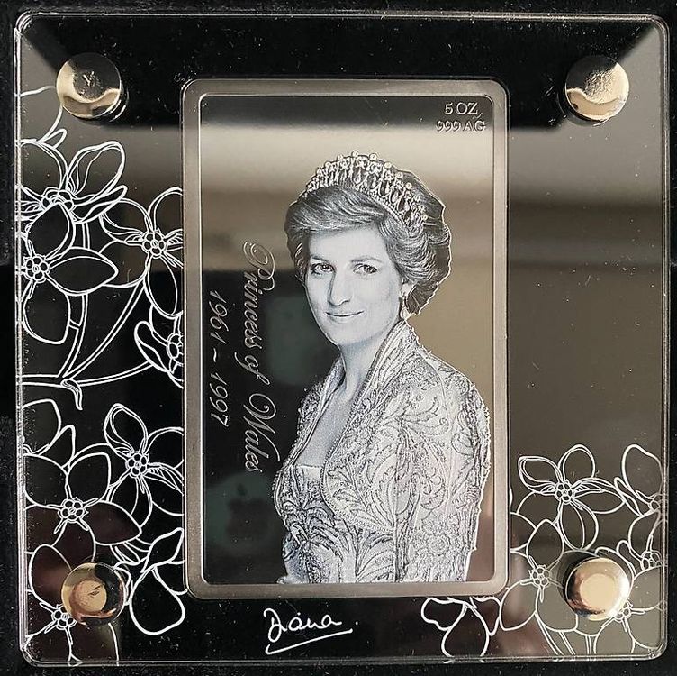 LADY DIANA 60. Geburtstag Diamant Edition 5 Oz Silbermünze (Gebraucht ...