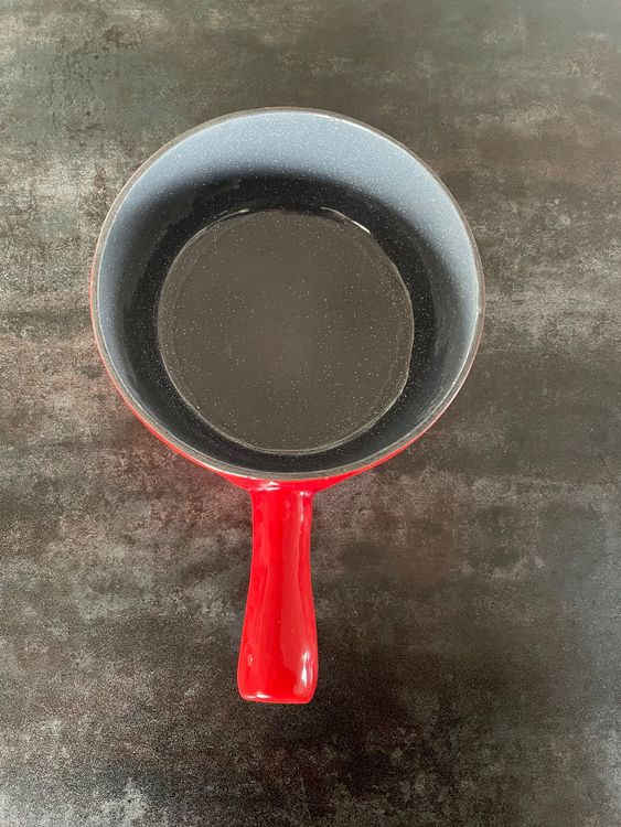 Ancien Caquelon à Fondue en Fonte Émaillée | Kaufen auf Ricardo