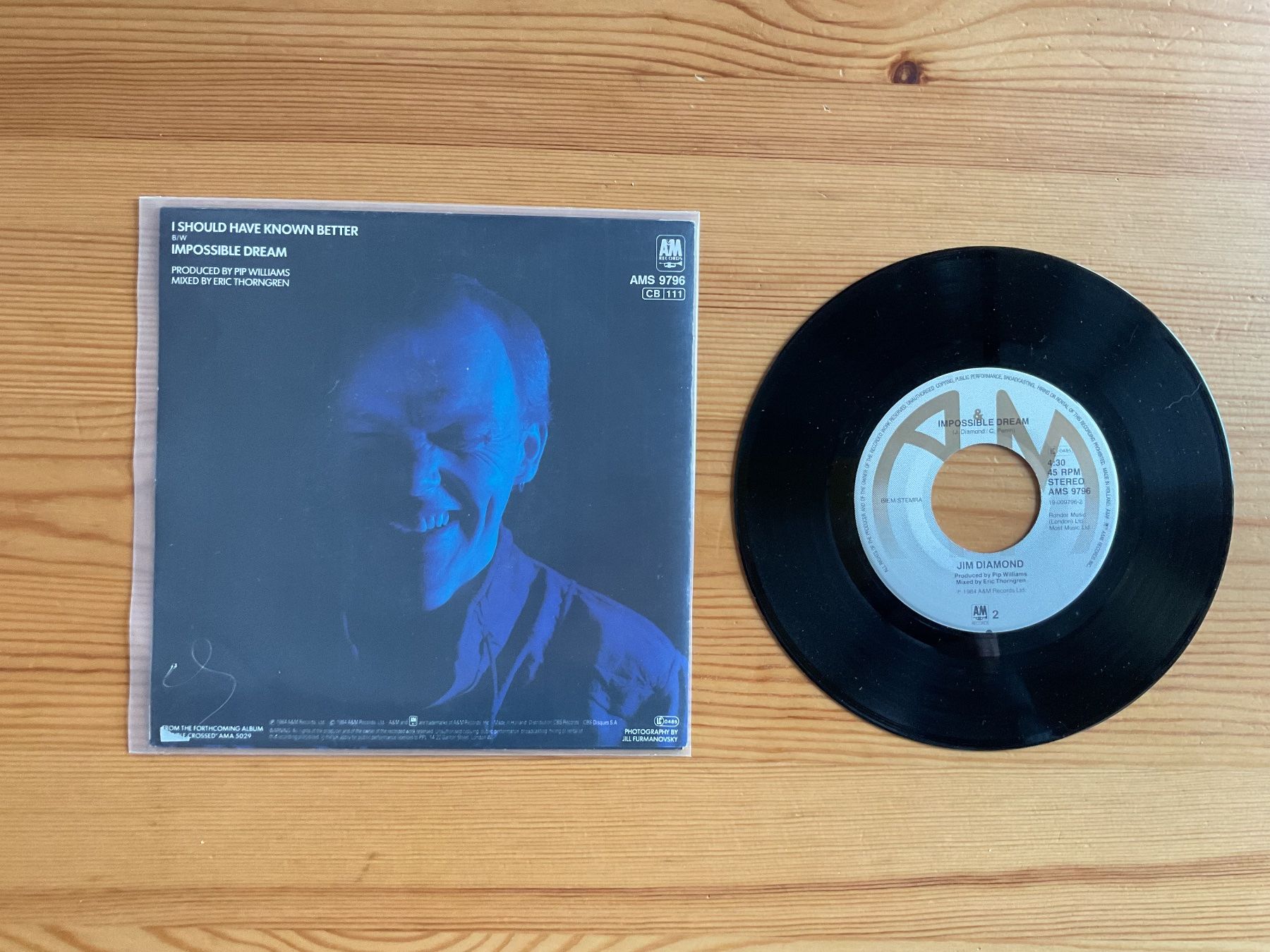 Single 7’’ - Jim Diamond / I Should Have Know Better (D'occasion) à ...