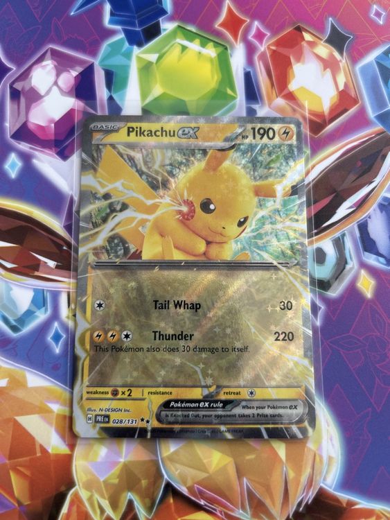 Prismatic evolutions Pikachu EX 028/131 (Neu (gemäss Beschreibung)) in ...