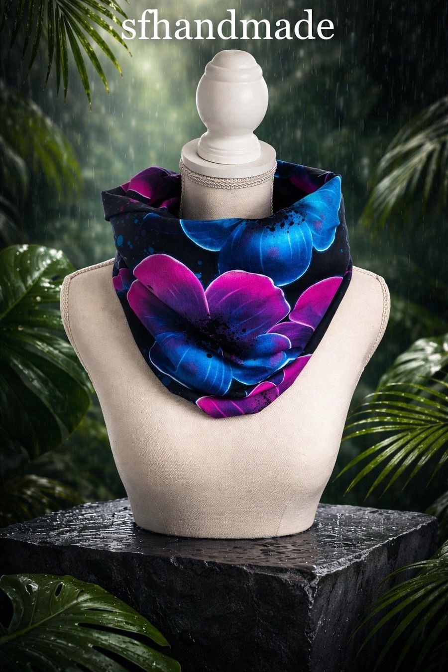 Blüten Loop *Tropical Power* sfhandmade (Neu (gemäss Beschreibung)) in ...