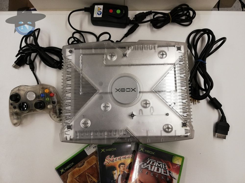 Xbox Classic Crystal + 3 Games / alles getestet | Kaufen auf Ricardo