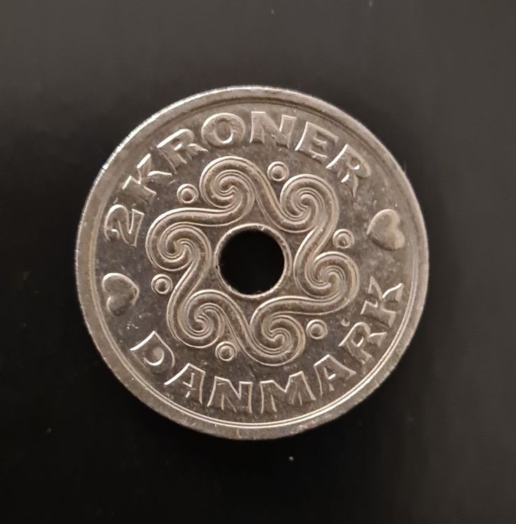 2 Kronen Kroner 1995 Dänemark Denmark Münze Geld Währung (Gebraucht) in ...