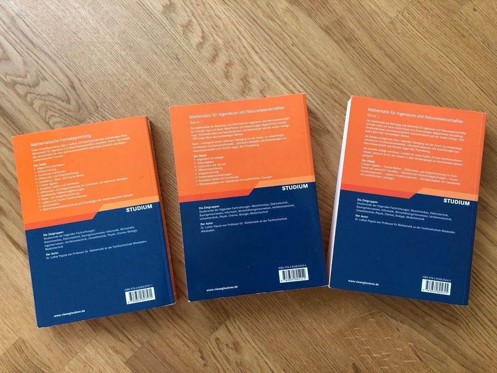 Mathematik-Bücher von Lothar Papula fürs Studium (Gebraucht) in für CHF ...