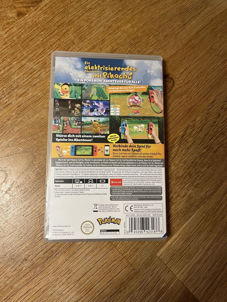 Poke‘mon Let‘s Go Pikachu‘ Nintendo Switch Spiel (Gebraucht) in ...