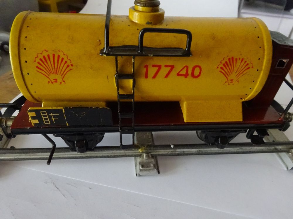 Märklin "SHELL" Tankwagen, Spur 0, mit Bremserhaus, Original (Gebraucht ...