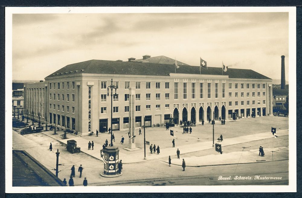 Basel - Schweizerische Mustermesse - gelaufen 23.IV.29 (Gebraucht) in Langnau am Albis für CHF 5 ...