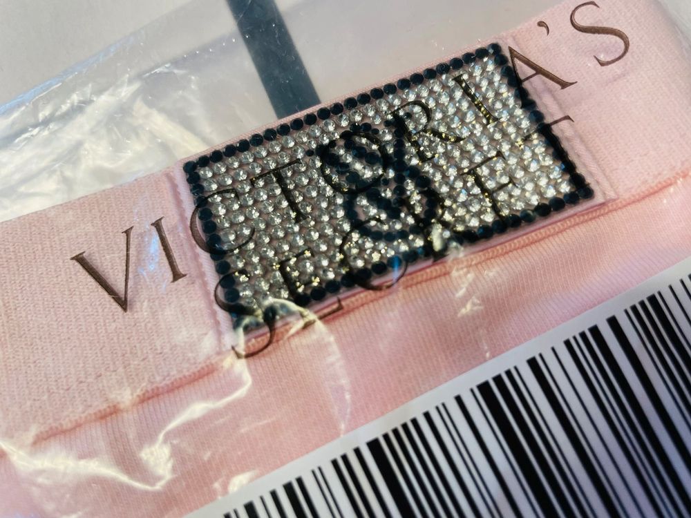 Victorias Secret String Baumwolle Logo Strass Pink Gr. XS (Neu und ...