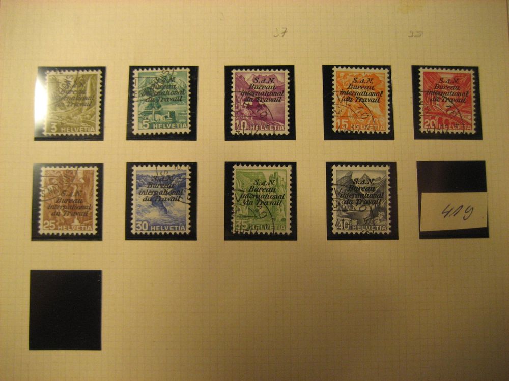 10 Seiten!! Briefmarken Schweiz mit Aufdrucken!!! WOW!! | Kaufen auf Ricardo