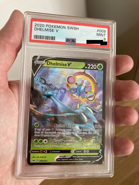 2020 Pokemon Dhelmise V Rare-Holo PSA 9 | Kaufen auf Ricardo