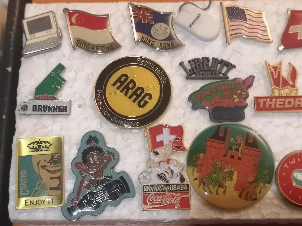 Pin seltene Vintage Pin's Sammlung Abzeichen 39 x (Neu (gemäss ...